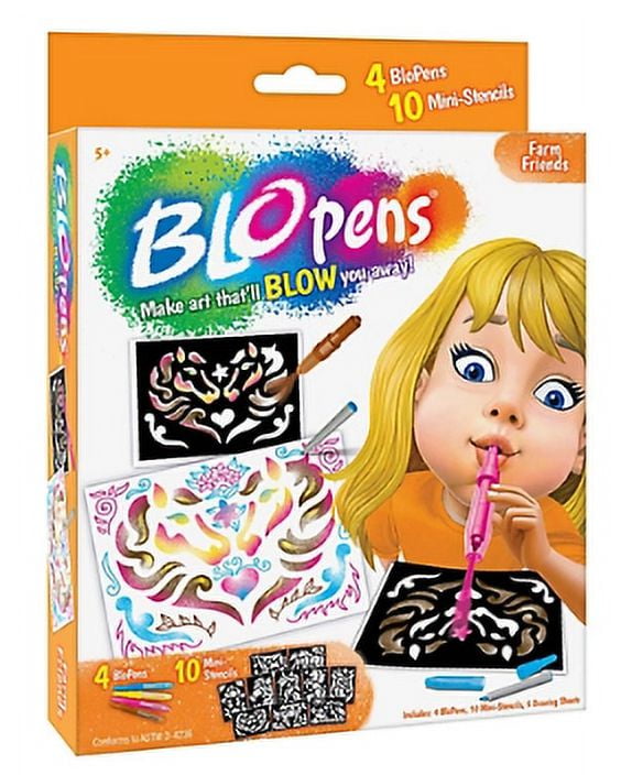 BloPens 30131TS Airbrush & Marker Set, Unique Spray-Paint Effects for ...