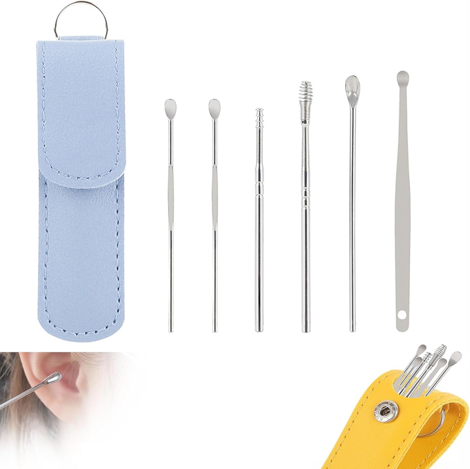Bloame Ear Cleaner，Ear Curette Ear Wax Removal Tool，Spring Earwax ...