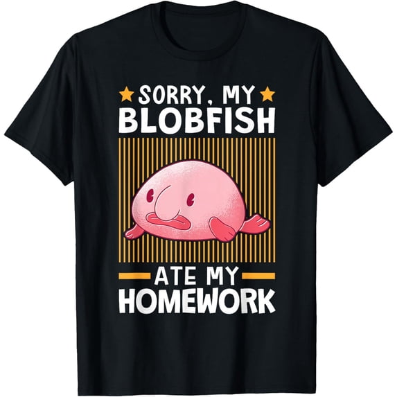 Blobfish Ate My Homework Ugly Blob Fish T-Shirt - Walmart.com
