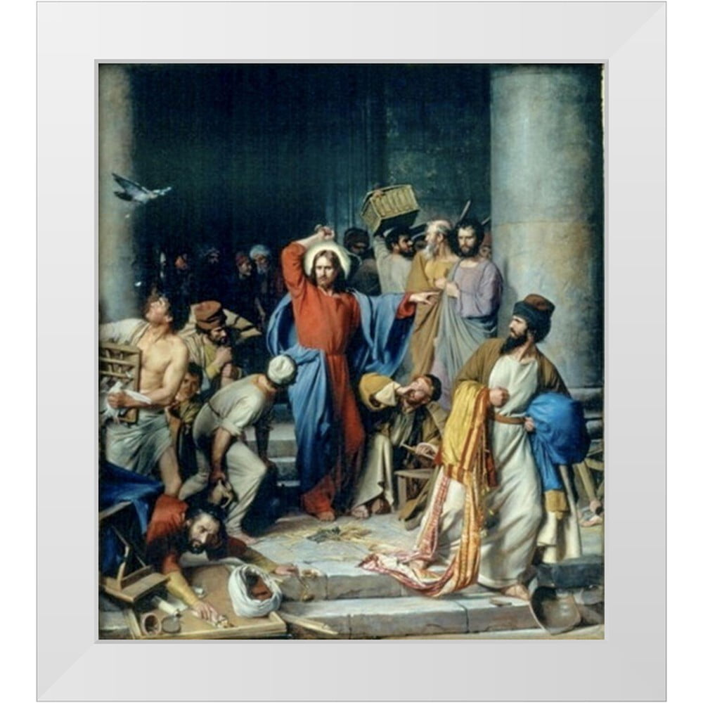 Bloch, Carl 12x13 White Modern Wood Framed Museum Art Print Titled ...