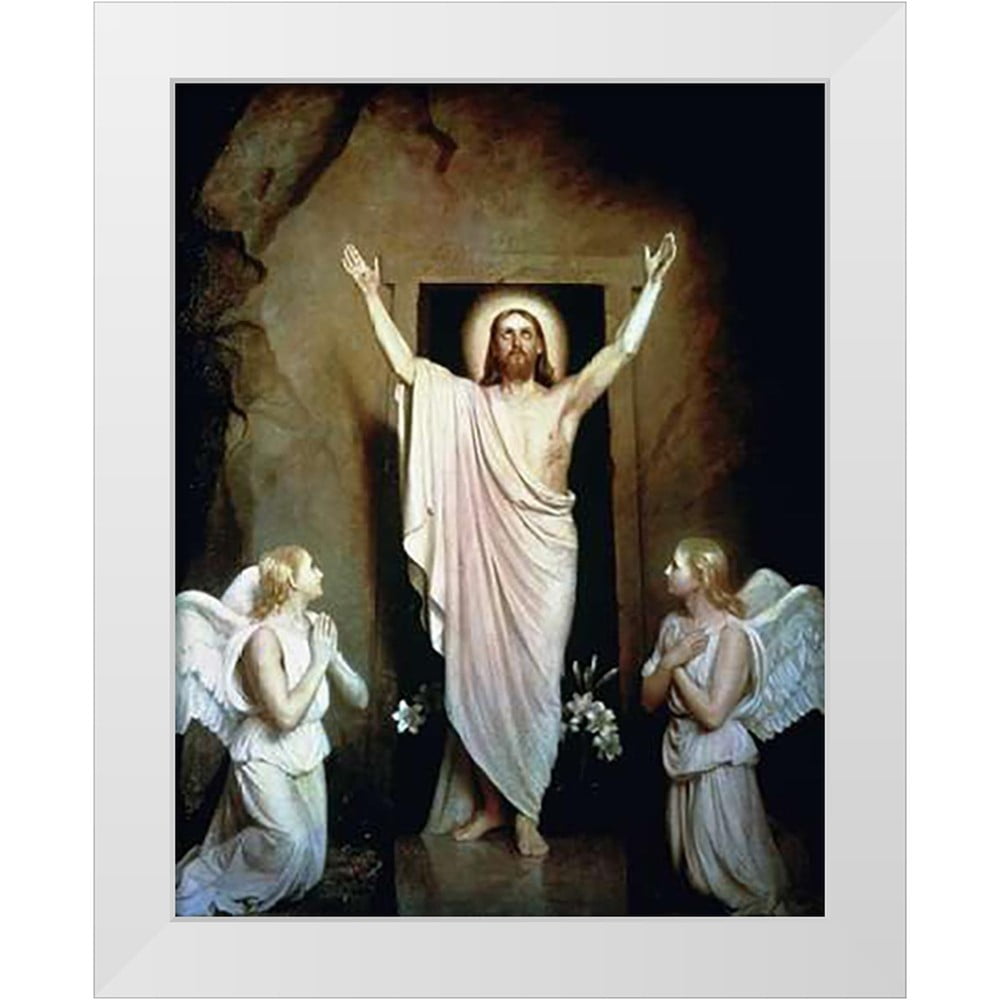 Bloch, Carl 12x14 White Modern Wood Framed Museum Art Print Titled ...