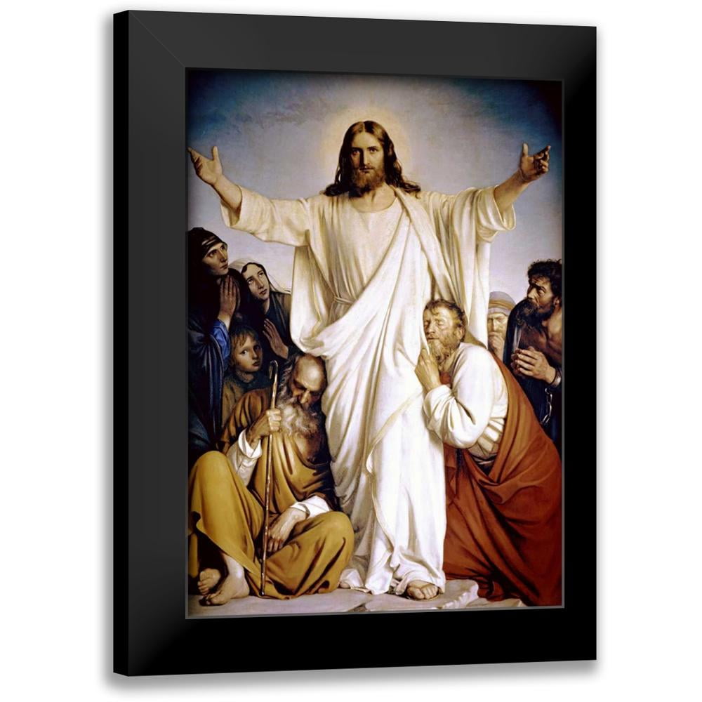 Bloch, Carl 14x18 Black Modern Framed Museum Art Print Titled - Christ ...