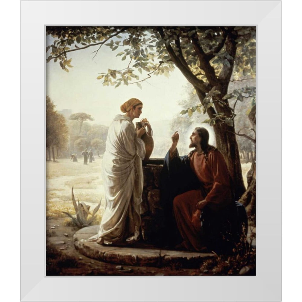 Bloch, Carl 20x23 White Modern Wood Framed Museum Art Print Titled ...