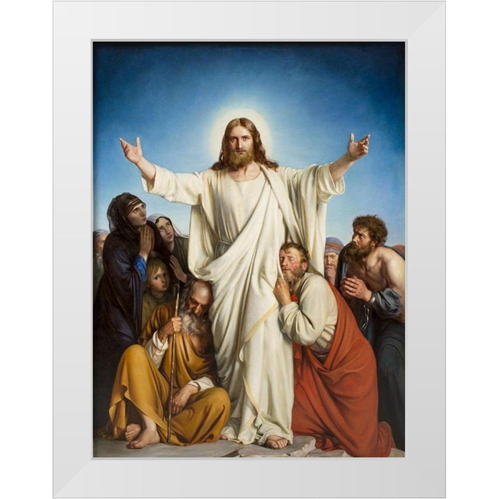 Bloch, Carl 25x32 White Modern Wood Framed Museum Art Print Titled ...