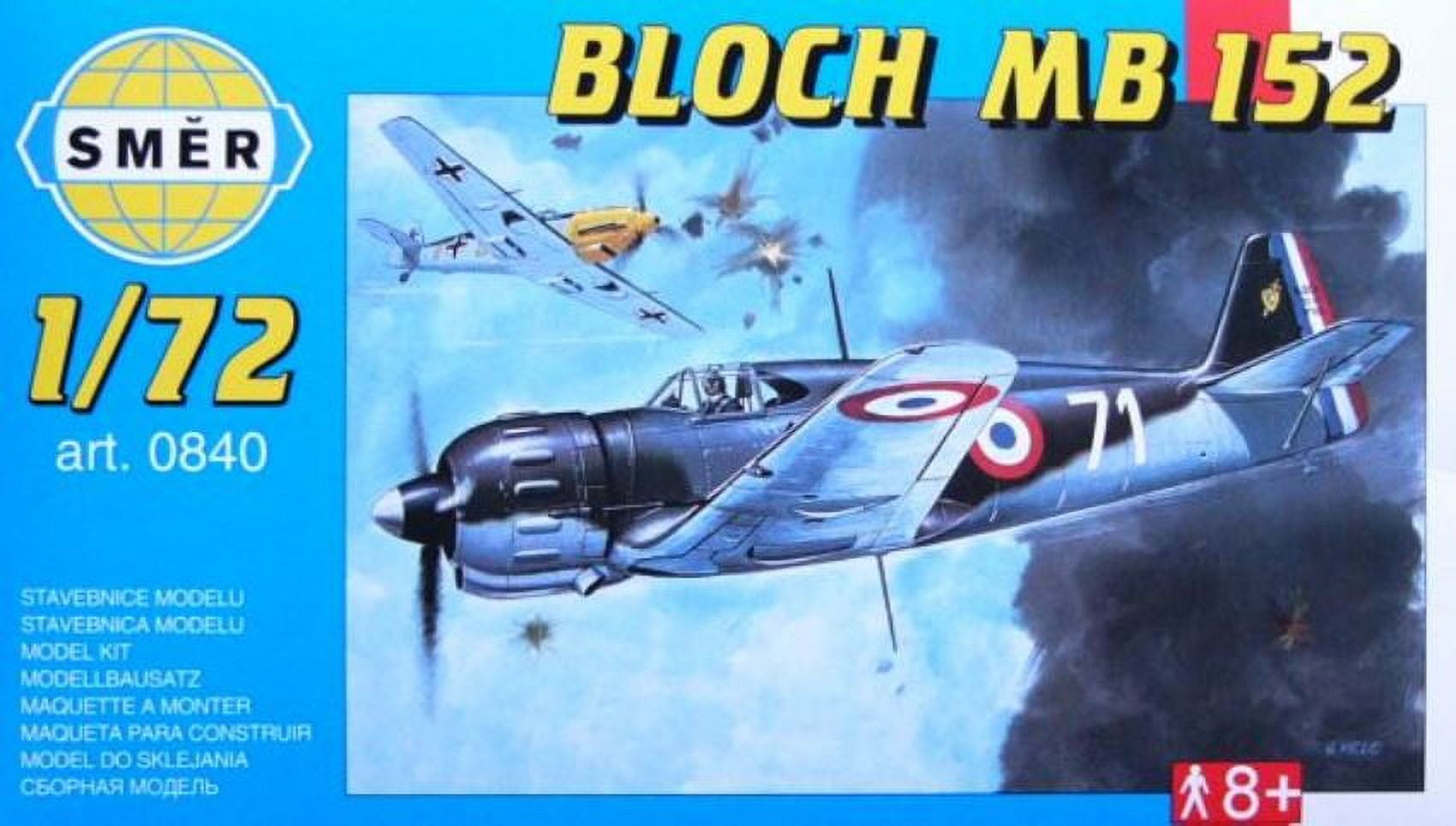 Bloch MB 152, WW2 French Fighter (1/72 model kit) - Walmart.com