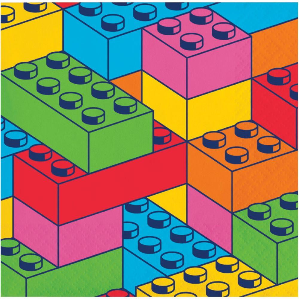 Block Bash Toy Blocks Beverage Napkins, 48 ct - Walmart.com