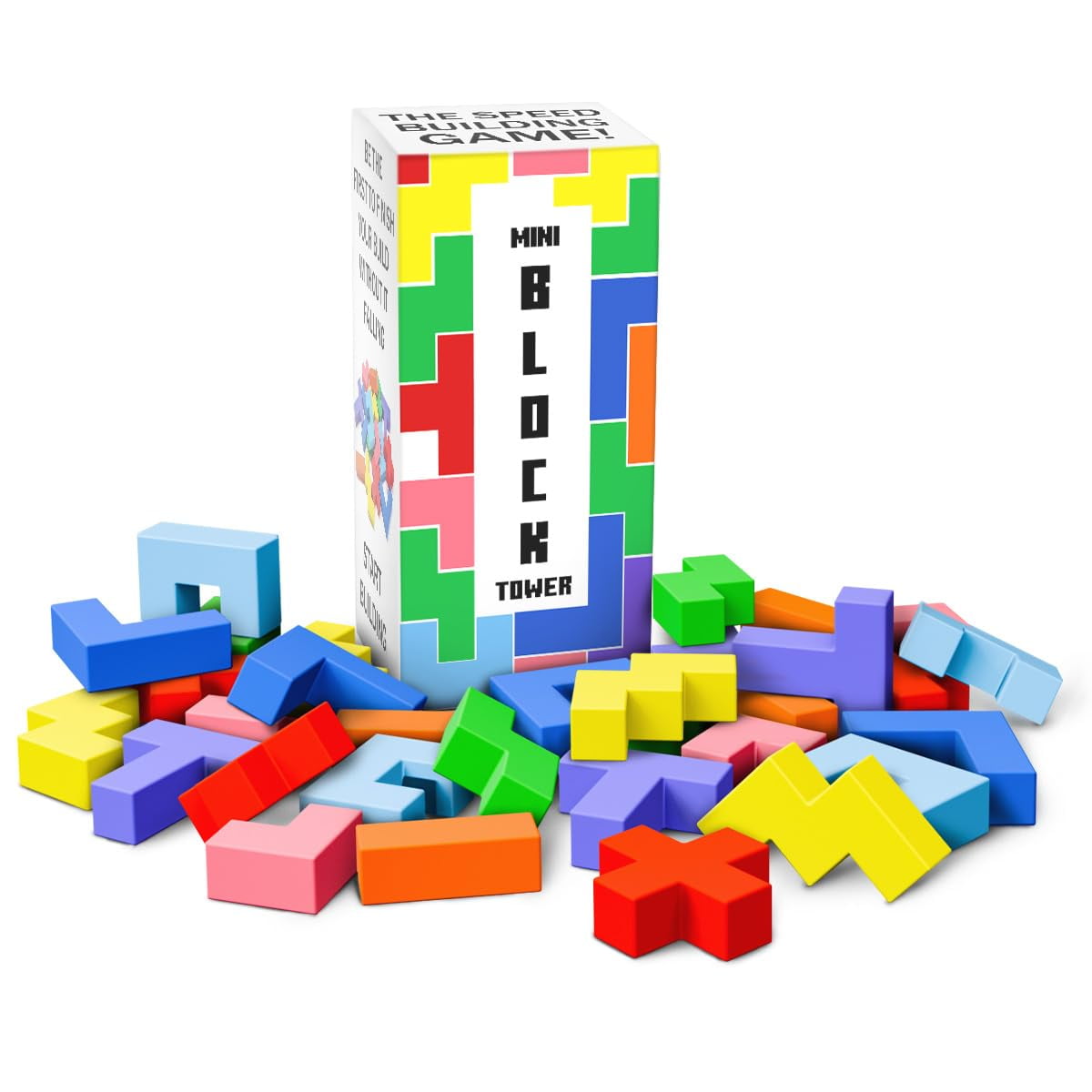 Block Board Game Fast-Paced KEF16 Stacking Building Block Game for ...