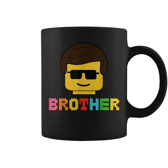 Block Brick Building Brother Master Builder Matching Family Coffee Mugs ...
