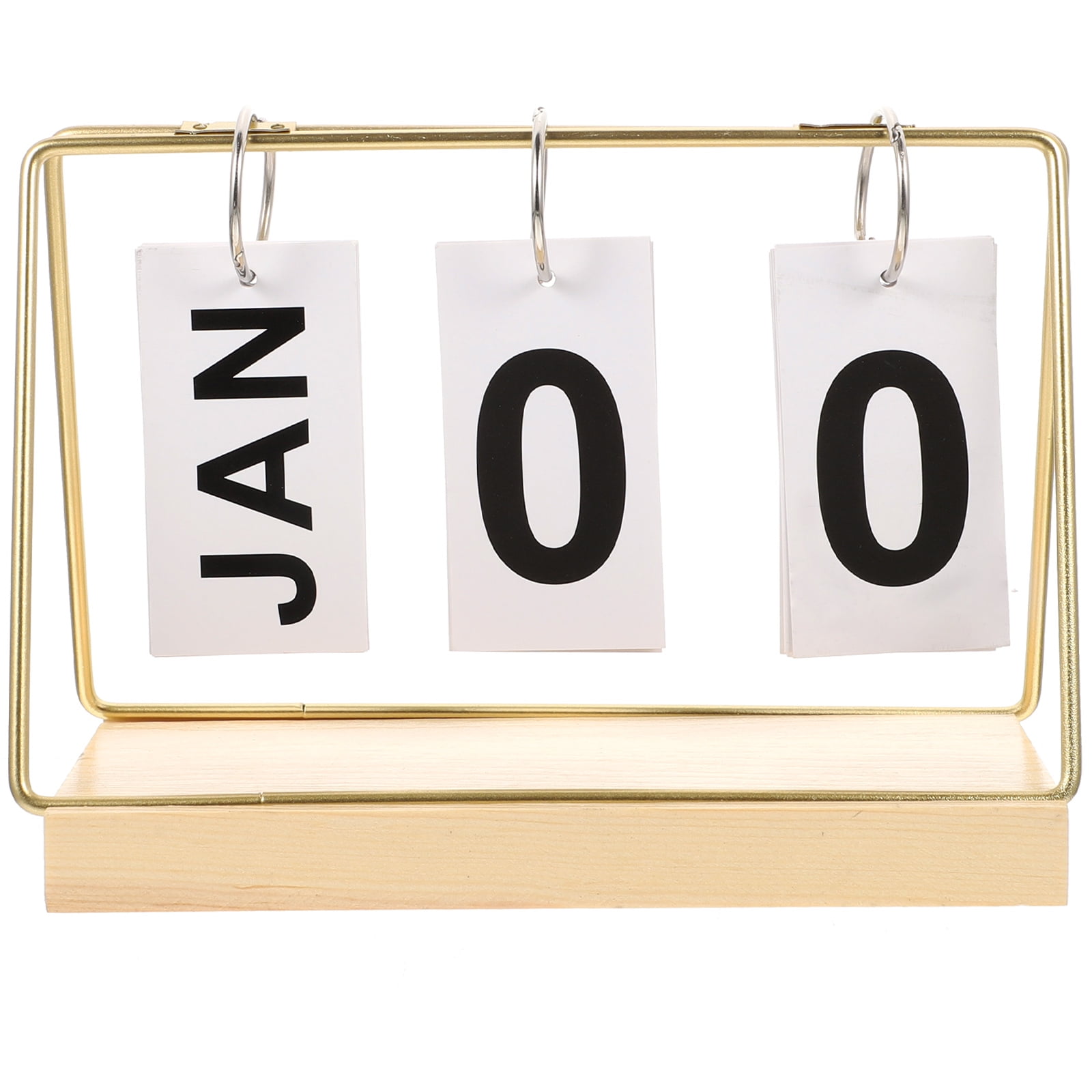 Masteelf 1 Set Golden Iron Countdown Calendar Rectangular Blocks Modern ...