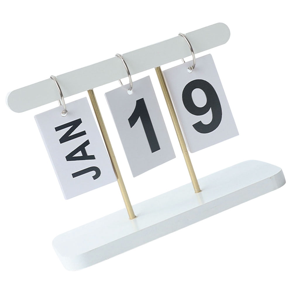 MERRYHAPY Creative White Desk Calendar for Home and Office, Monthly ...