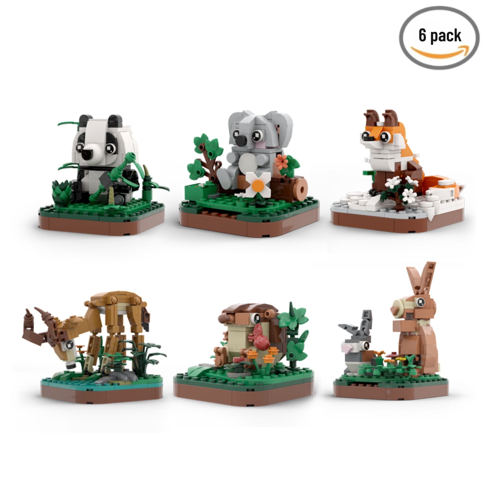 Block Center Petite Forest Pals Mini Block Set - Creative Building Toy ...