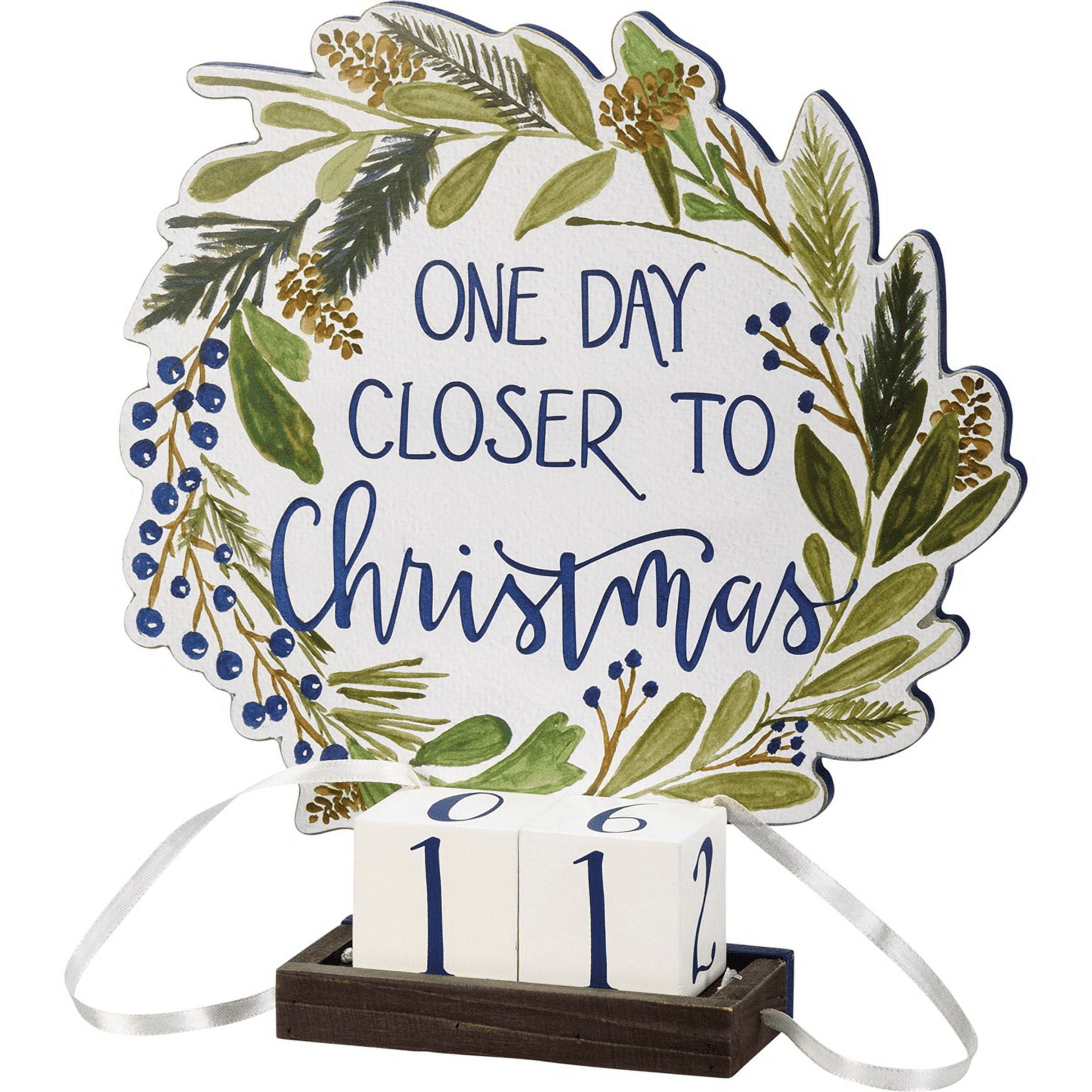 Block Countdown - One Day Closer To Christmas - Walmart.com