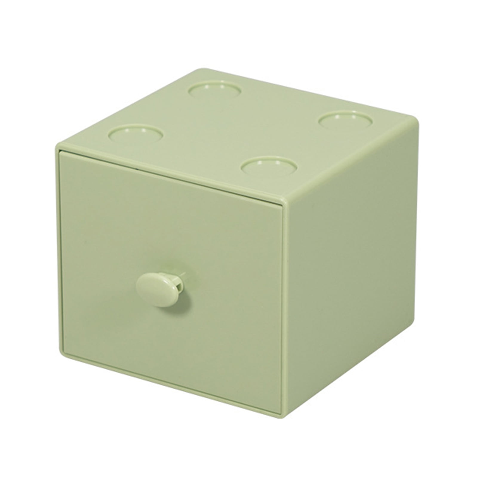 Block Cube Shape Storage Box - High Capacity, Drawer Type with Handle ...