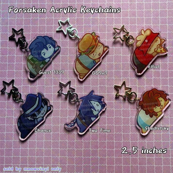 Block Game Fan Art Acrylic Keychain - Block Game Fan Block Game ...