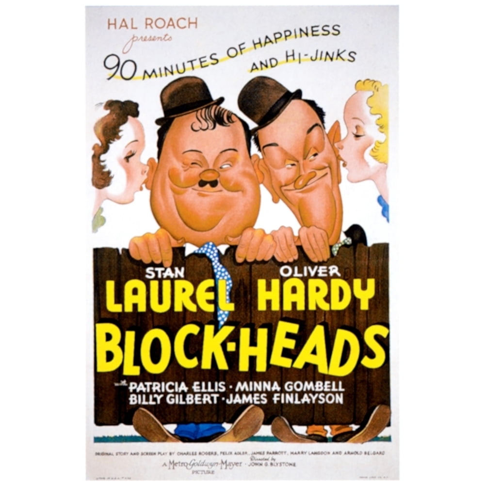 Block-Heads (Aka Blockheads) Movie Poster Masterprint (11 x 17 ...