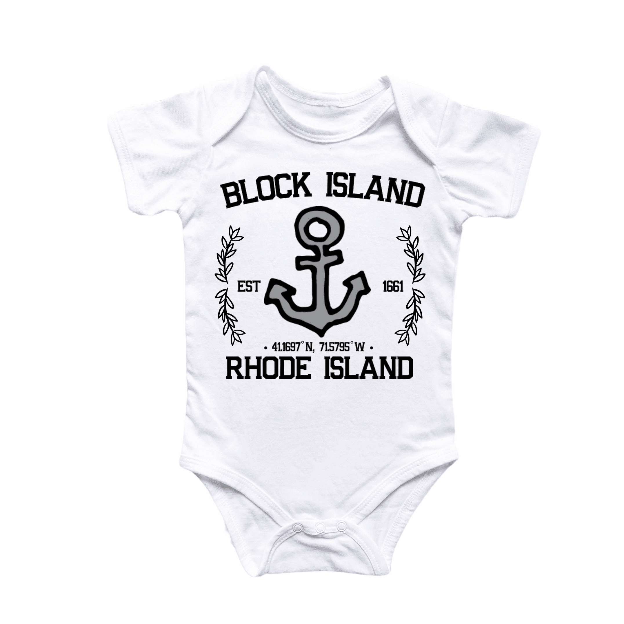 Block Island Rhode Island - Baby Boy Girl Clothes Infant Bodysuit Funny Cute Newborn - Walmart.com
