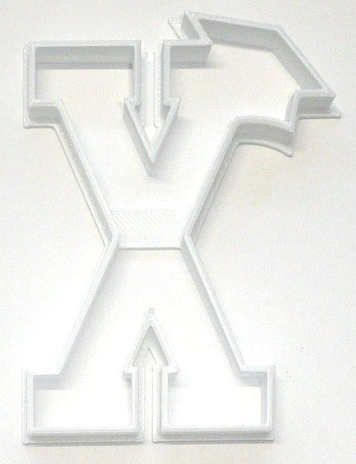 Block Letter X with Graduation Cap School Cookie Cutter USA PR3745 ...