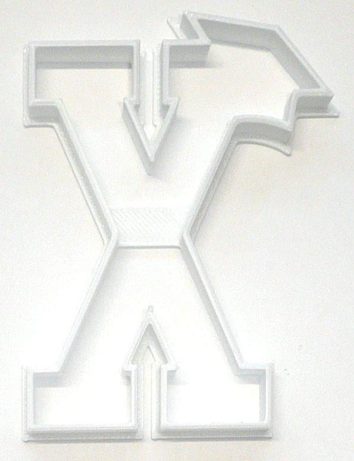 Block Letter X with Graduation Cap School Cookie Cutter USA PR3745 ...