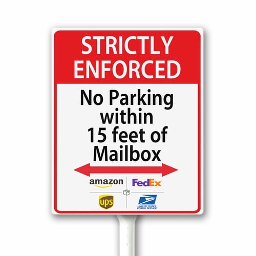 Do Not Block Mailbox Sign Delivery Notice for Package and Box ...