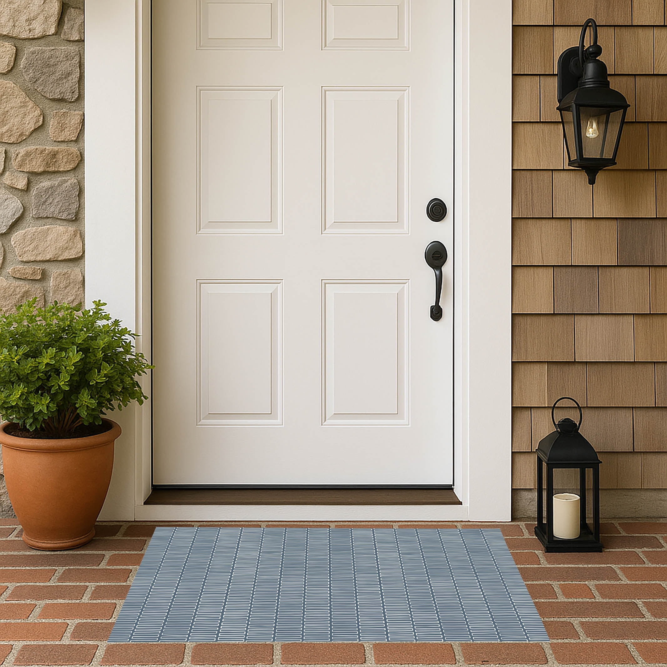 Block Maze Outdoor Doormat - Walmart.com