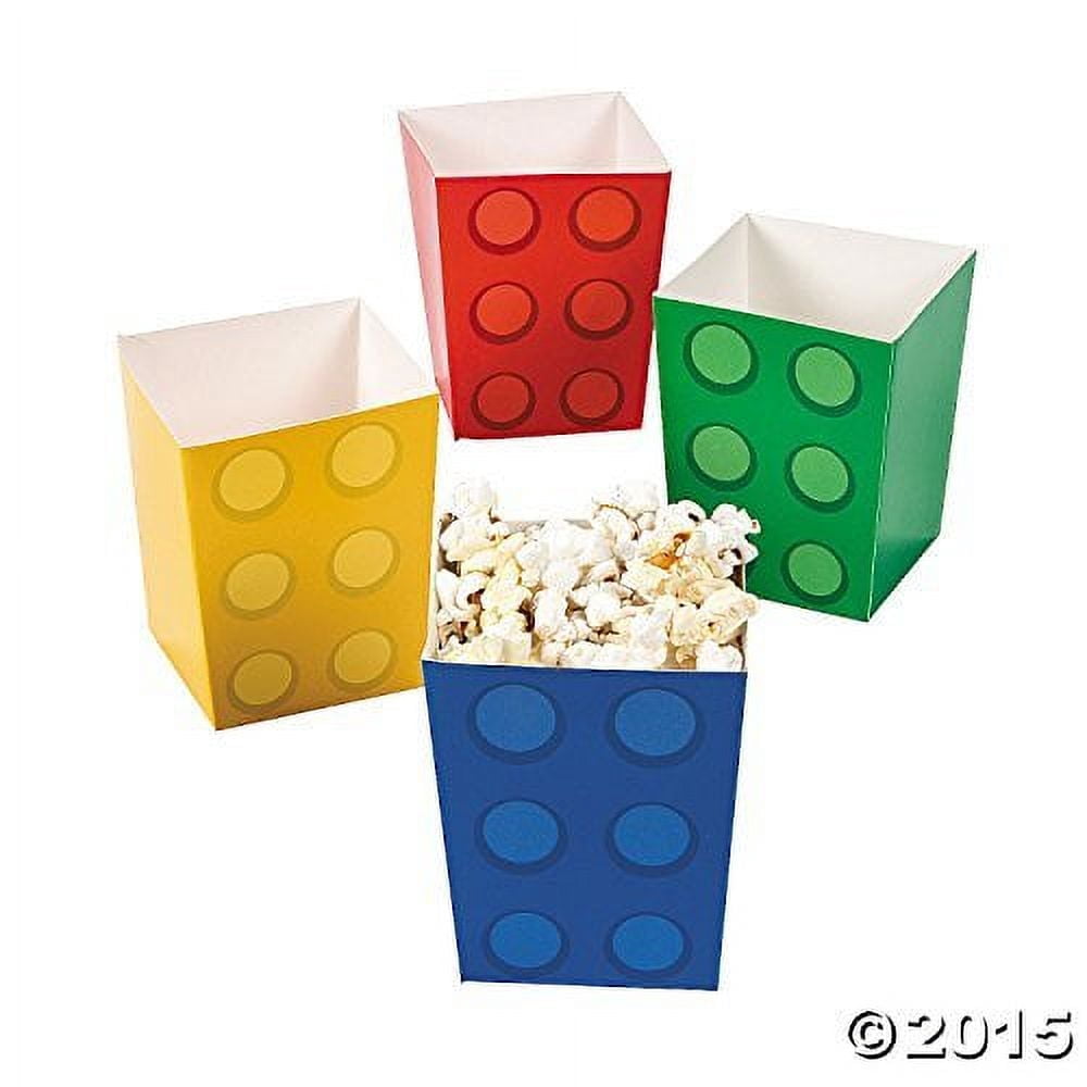 Block Party Popcorn Boxes (24Pc) - Party Supplies - 24 Pieces - Walmart ...