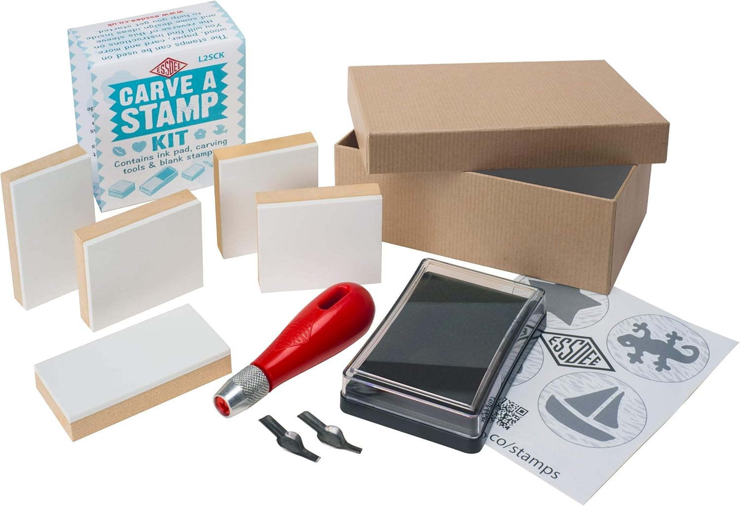 Block Printing Stamp Making Kit || Includes 2 Lino Cutters, Lino Handle ...