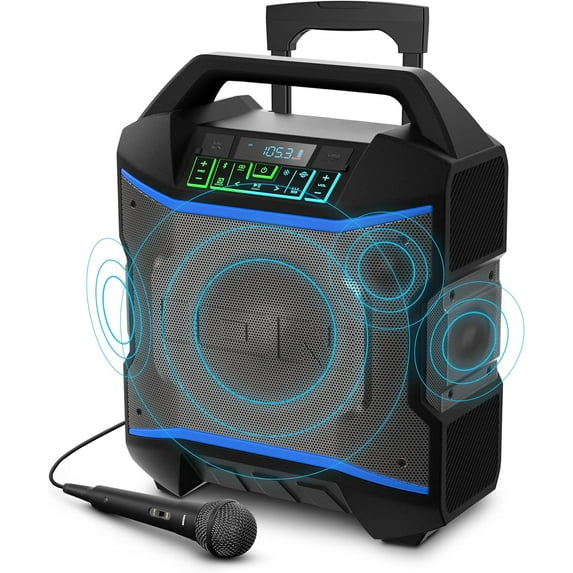 Block Rocker - Portable Bluetooth Outdoor Party Speaker with Karaoke ...