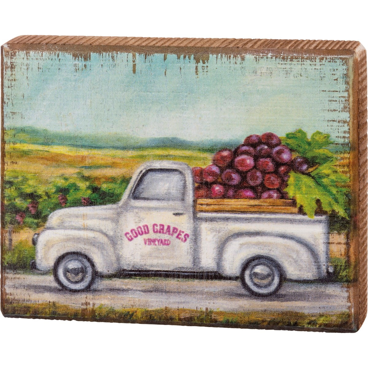 Block Sign - Good Grapes Vineyard - Walmart.com