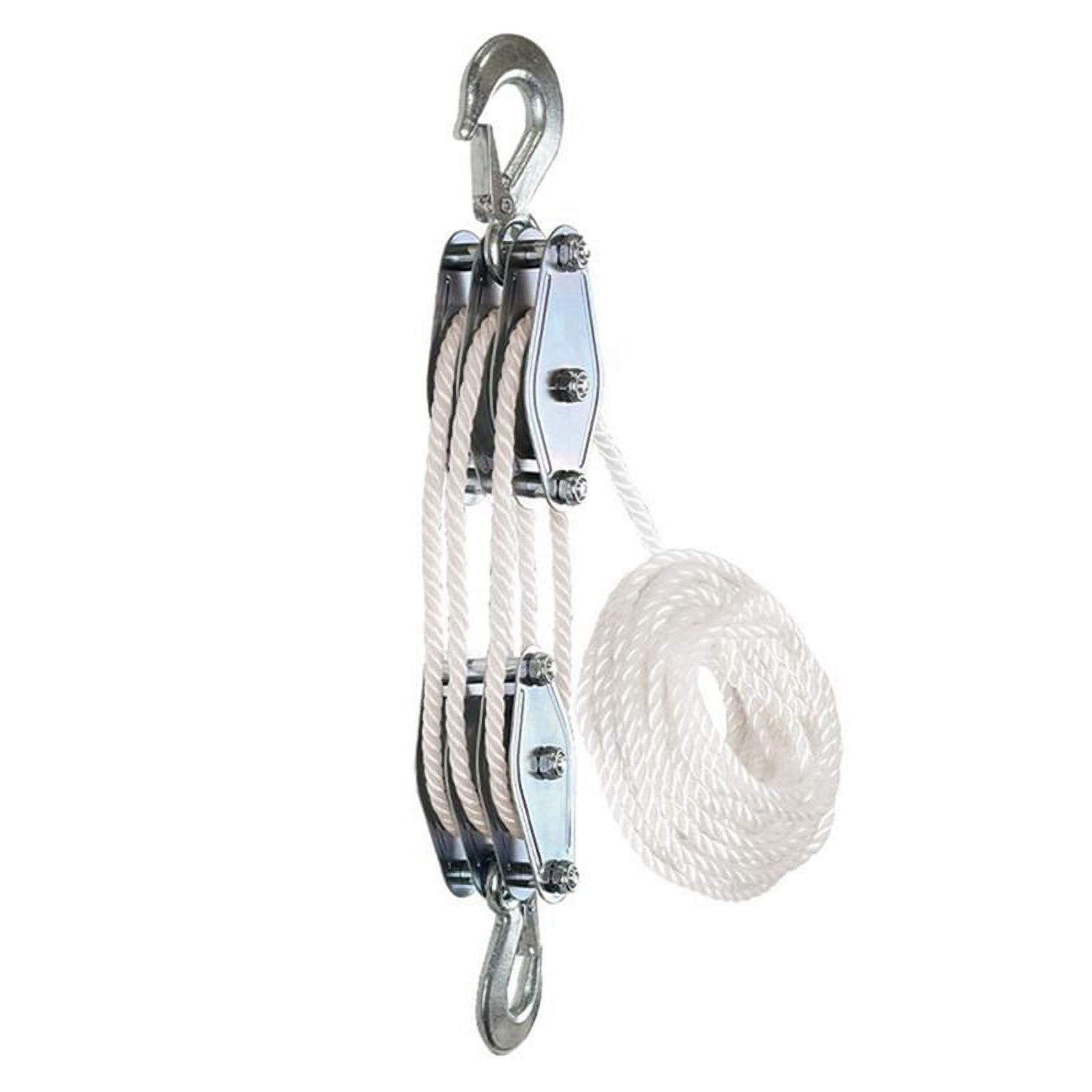 Block and Tackle Pulley System Rope Hoist with Lifting Power Breaking ...