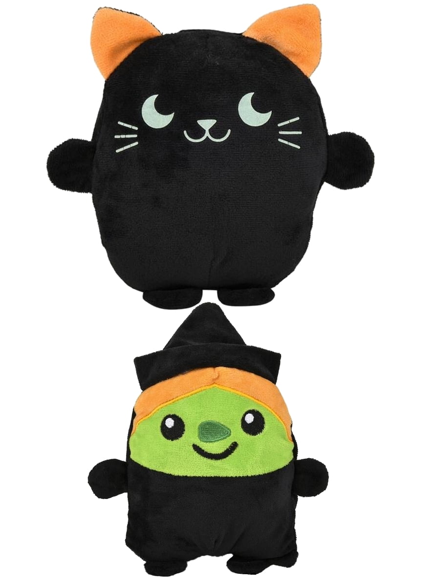 BlockBuster Costumes Halloween Character Reversable Cat And Witch Plush ...
