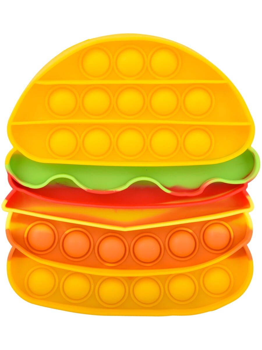 Jumbo Fast Food Hamburger Bubble Popper Toy 6" - Walmart.com