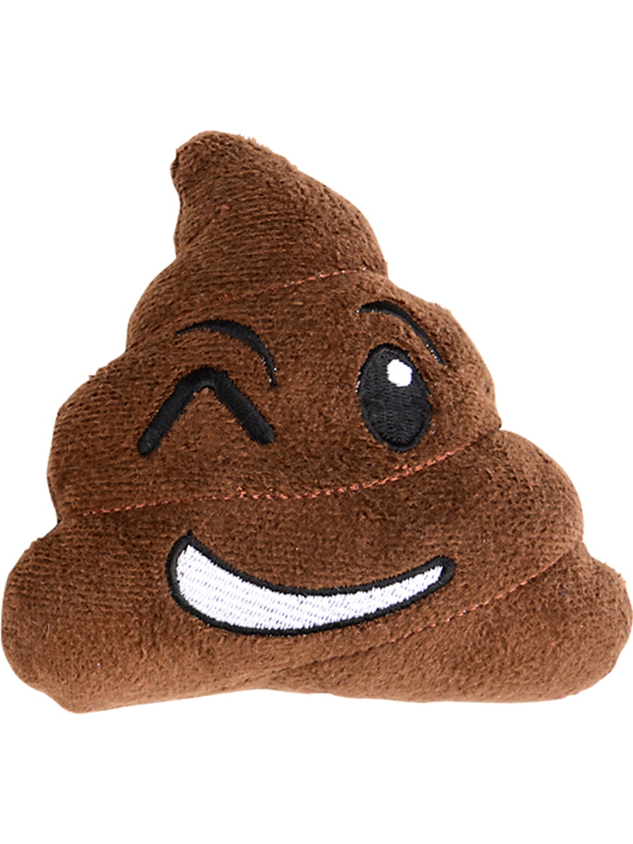 Plush Brown Winking Poop Face Stuffed Emoticon Toy 5" - Walmart.com