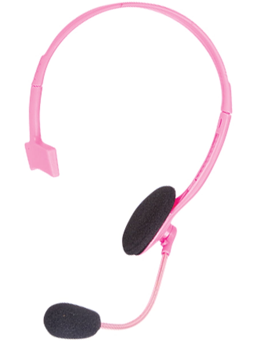 Blockbuster Costumes Pop Singer Microphone Headset Accessory, Pink ...