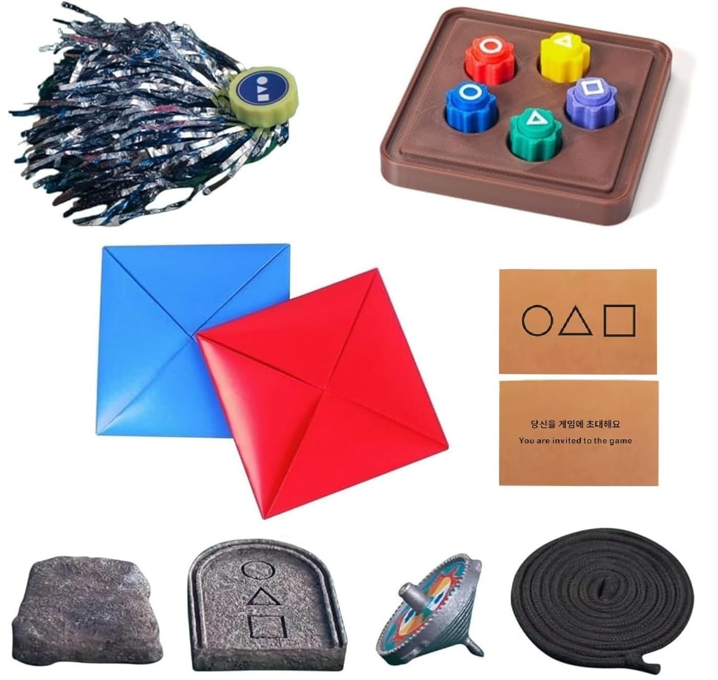 BlockPro Gonggi Korean Game Gongi Pack, Folk KMC2Dice Stone Catching ...