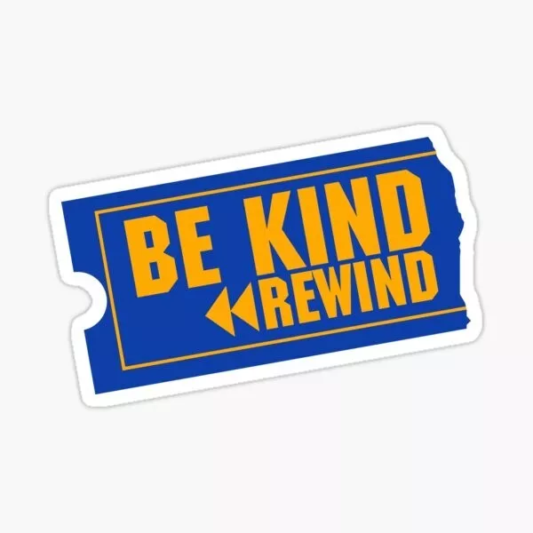 Blockbuster Be Kind Rewind Sticker Phone Decal Water Bottle Stickers ...