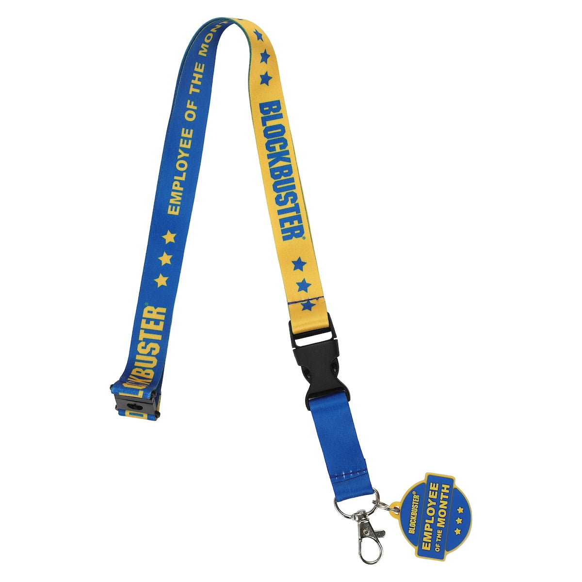 Blockbuster Employee Of The Month 22 Inch Blue & Yellow Lanyard With ID ...