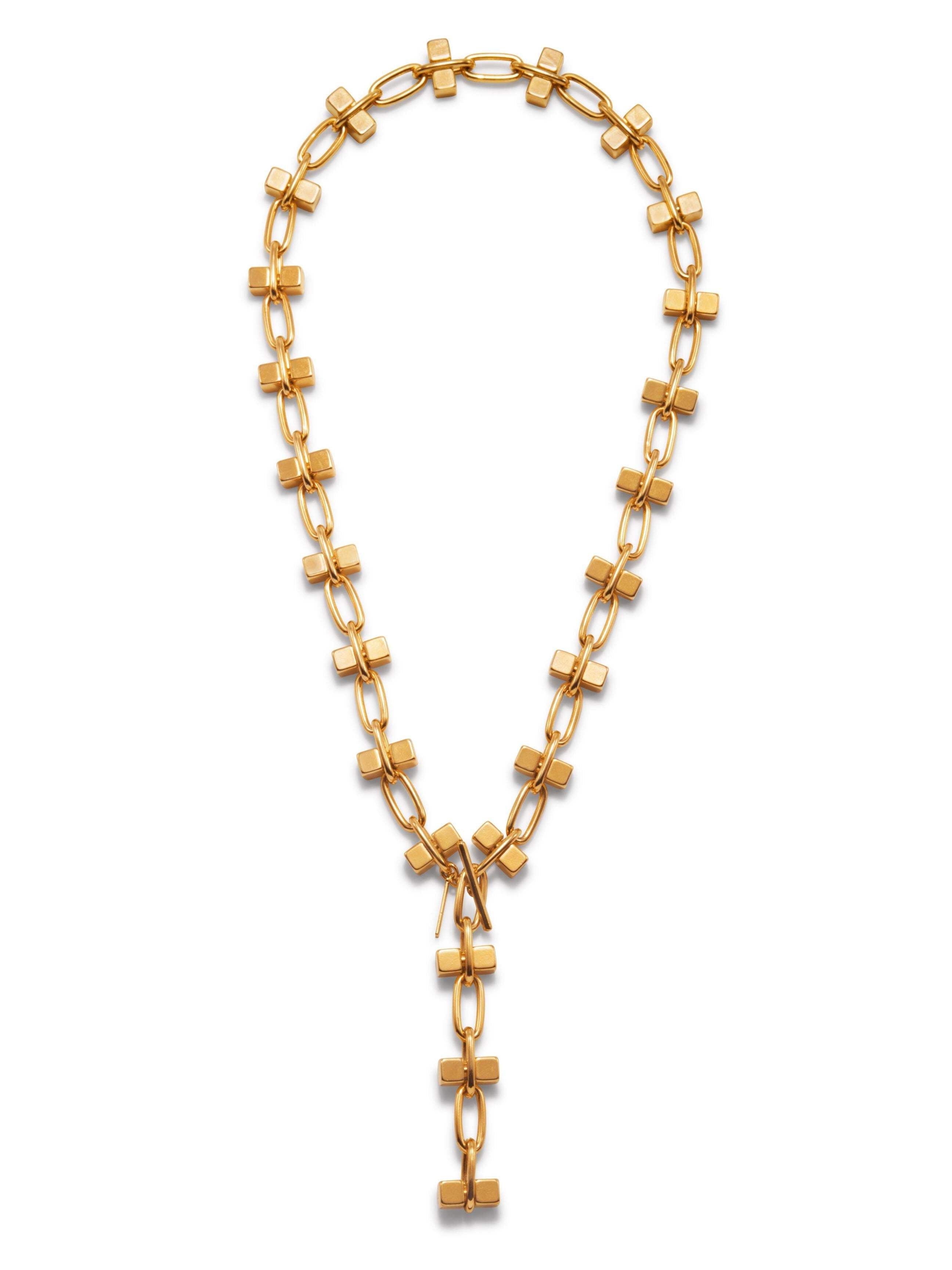 Blockbuster Gold Chain Long Necklace - Walmart.com