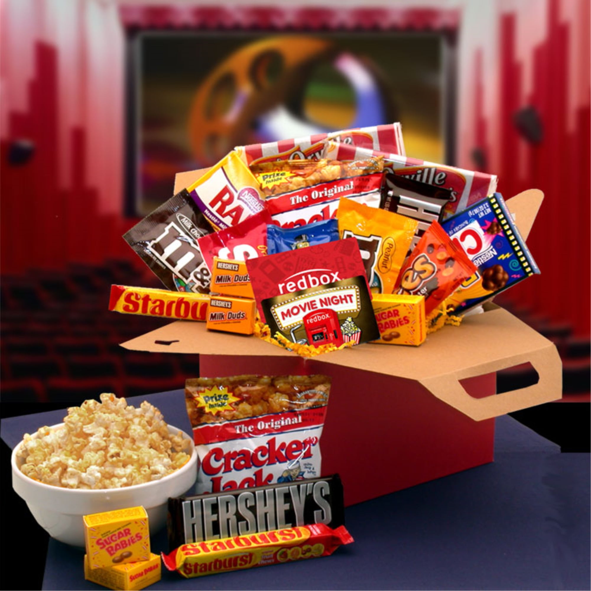 Gift Basket Drop Shipping Blockbuster Night Movie Care Package ...