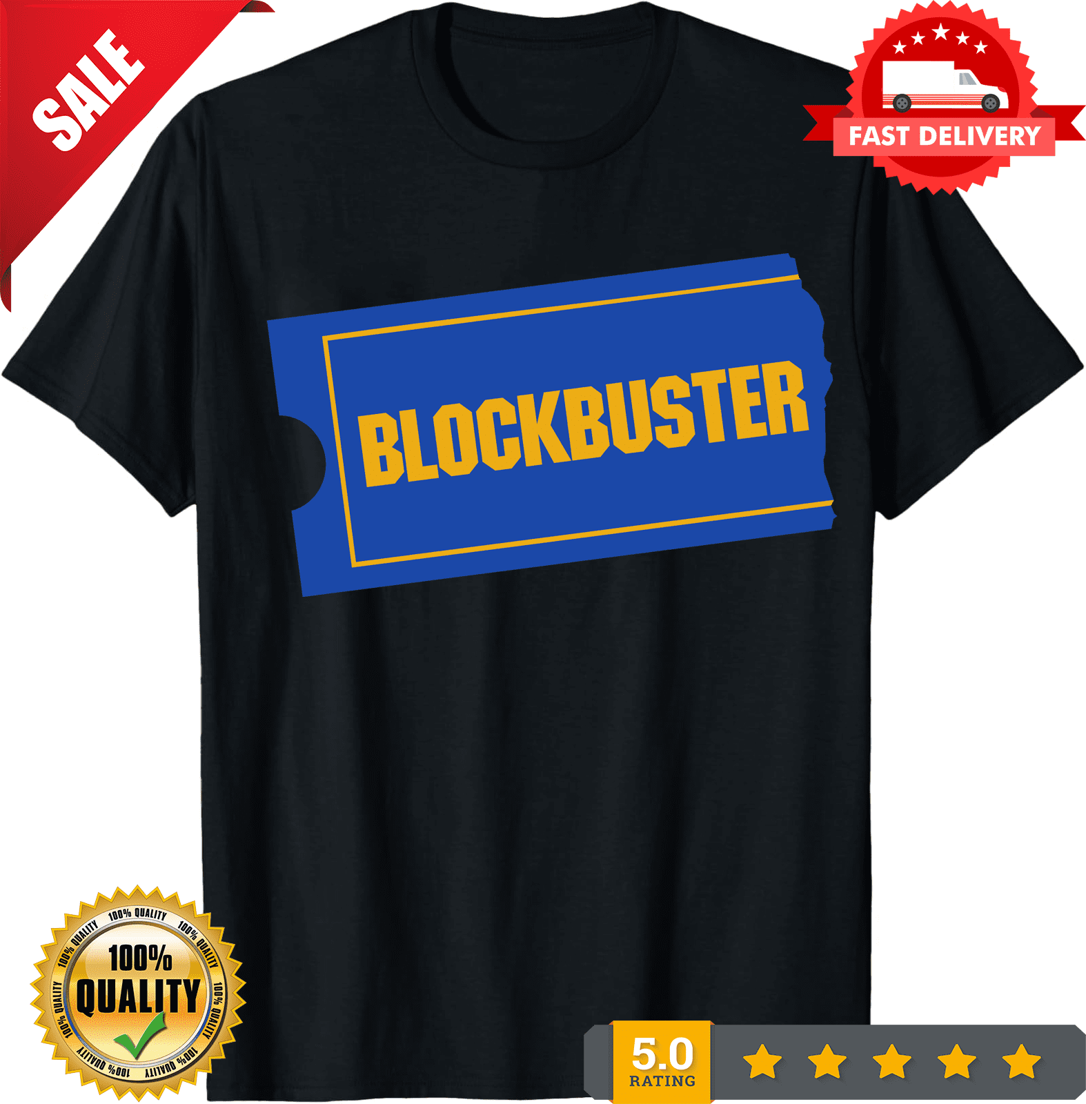 Blockbuster Video Logo Essential T-Shirt, LIMITED EDITION-TH66756 ...