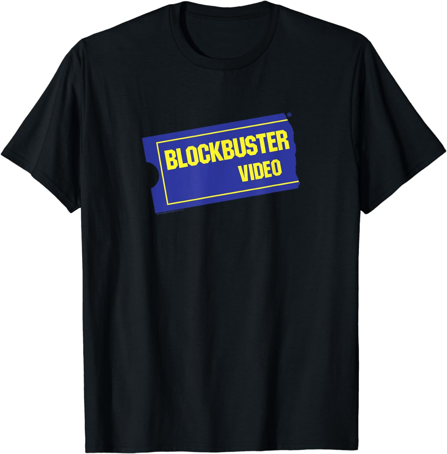 Blockbuster Vintage Ticket Logo T-Shirt - Walmart.com