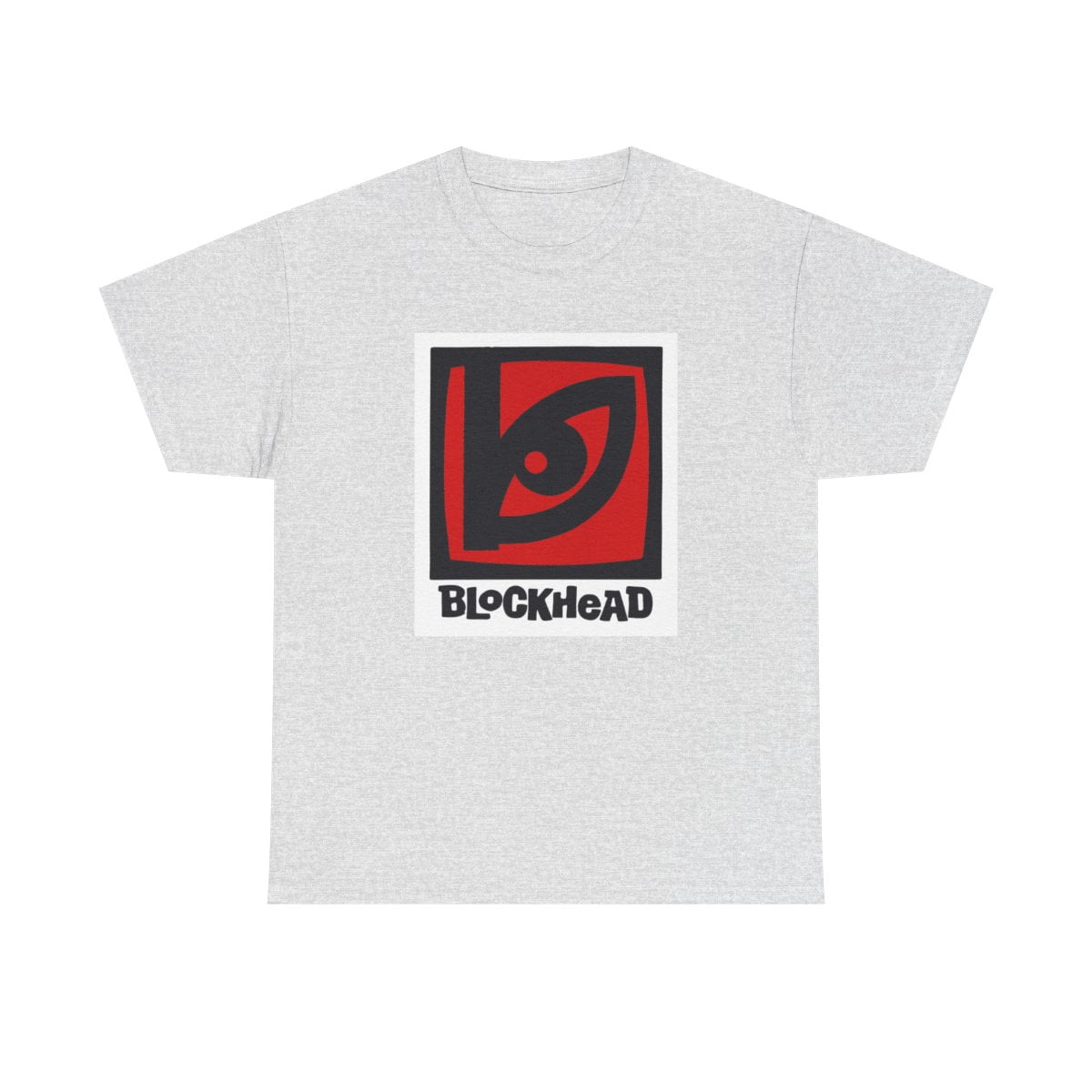 Blockhead Eye 80s Vintage Skateboarding T Shirt Design - Ash / M ...