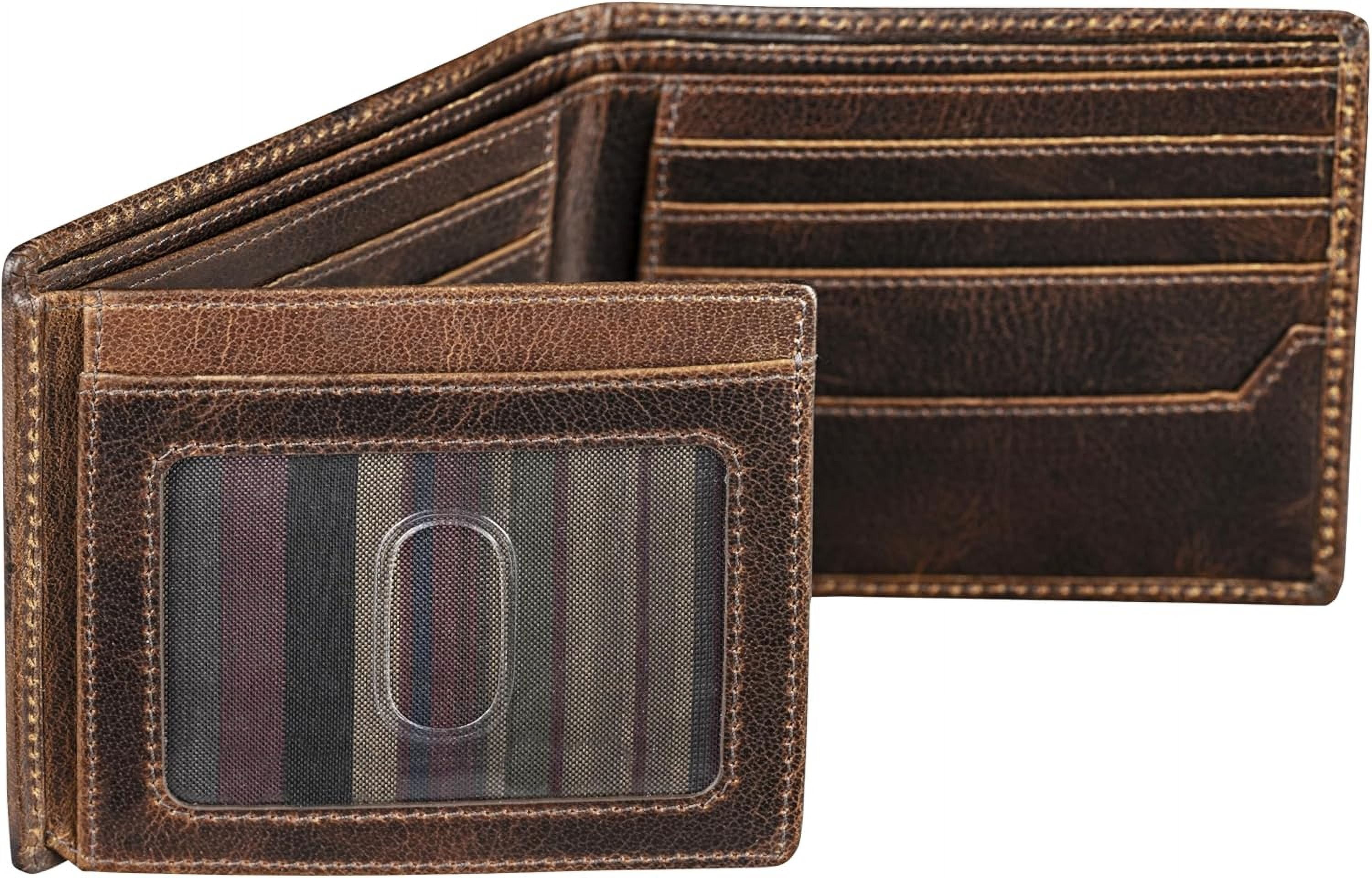 Blocking Bifold Wallets for Men with 2 ID and 10 Credit Cards Slots ...