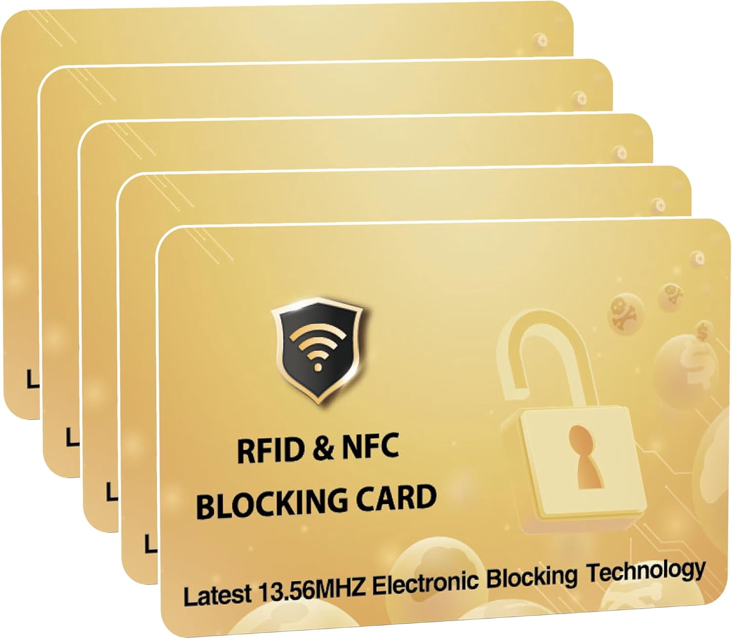 Blocking Cards, Protect Entire Wallet or Purse, NFC Contactless Debit ...