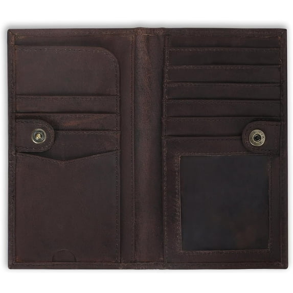 Blocking Long Wallet for Men & Women - Bifold Checkbook Cover Wallet ...