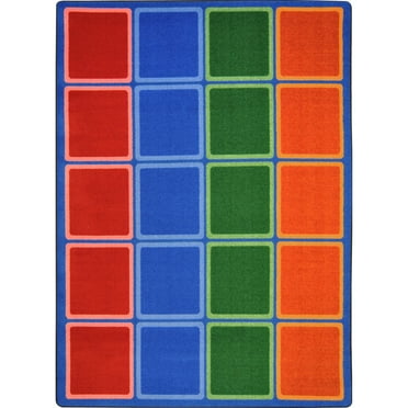 Mainstays Kids Road Tracks 1-2-3 Rug, Rectangle, 30'' x 40 ...