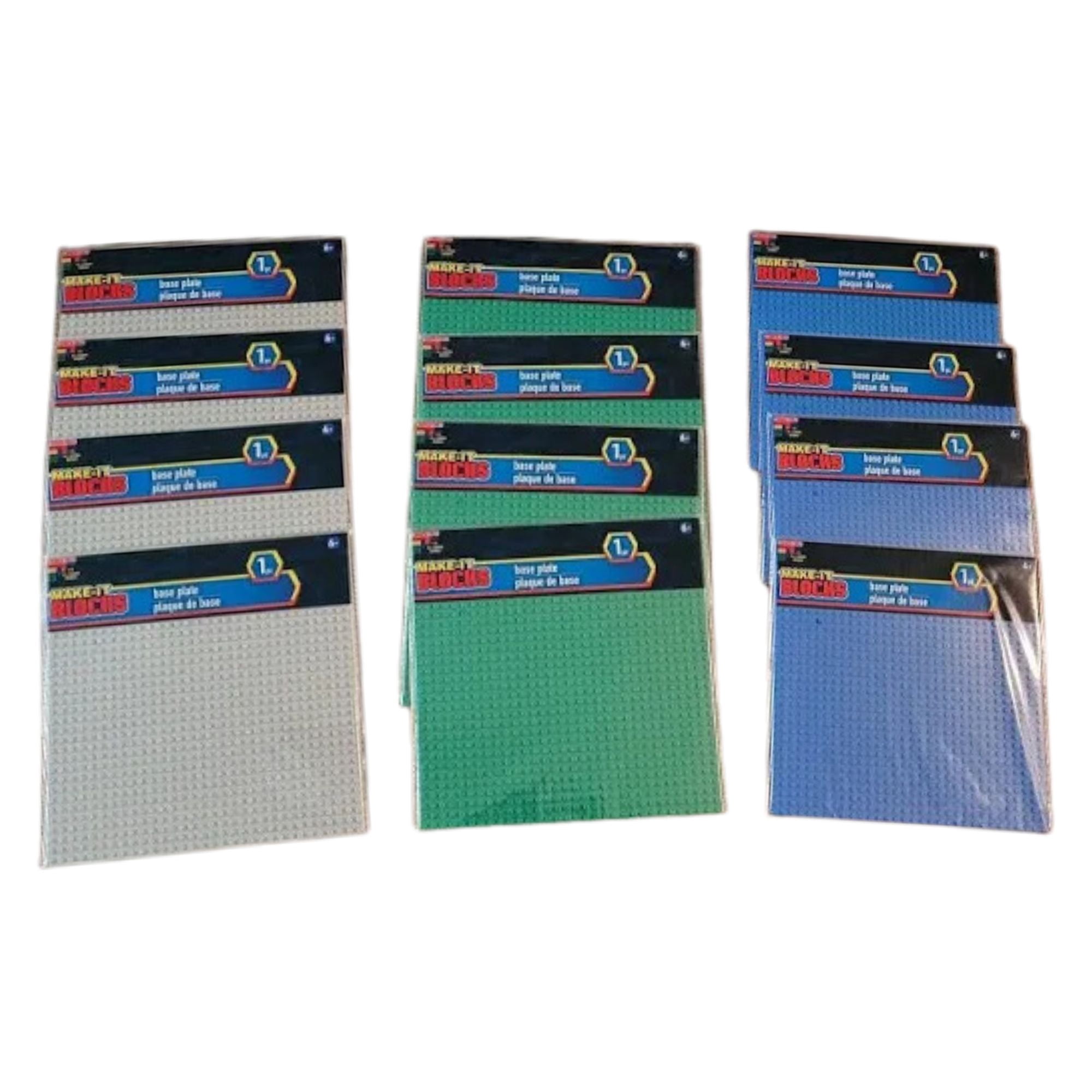 Blocks Base Plates-Lot Of 12 Lego Compatible 10"x10" (32x32), Gift Idea ...