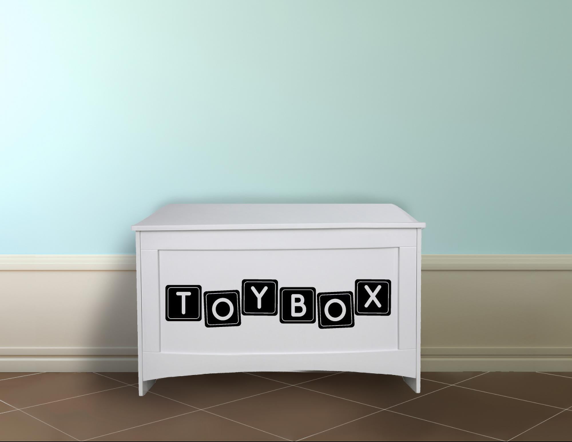 Blocks Lego Toy Chest Toy Box Toys Label Sticker Art Decal for Kids ...