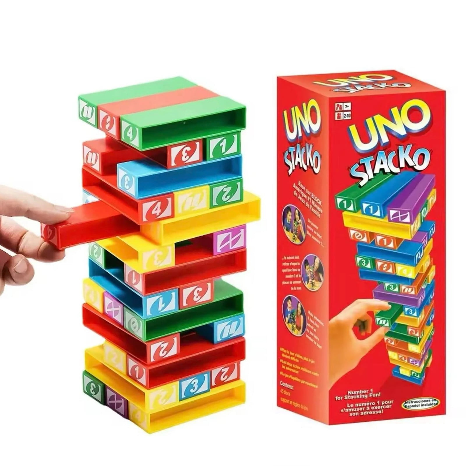Blocks Stacking Game, UUNO Game for Family Night, Matching and Stacking ...