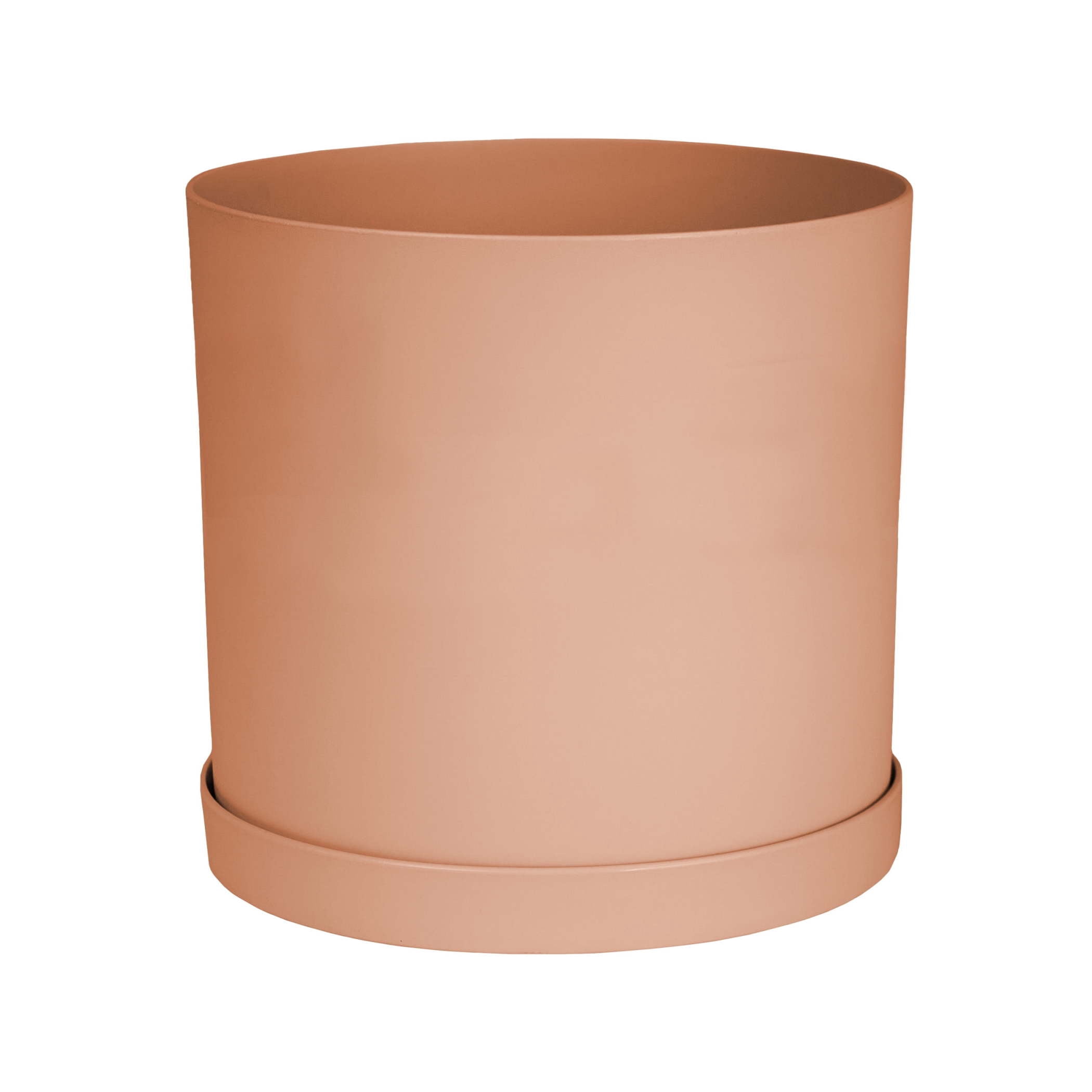 Bloem Large Round Terra Cotta Pot with Drain Hole - 10-in Mathers Resin ...