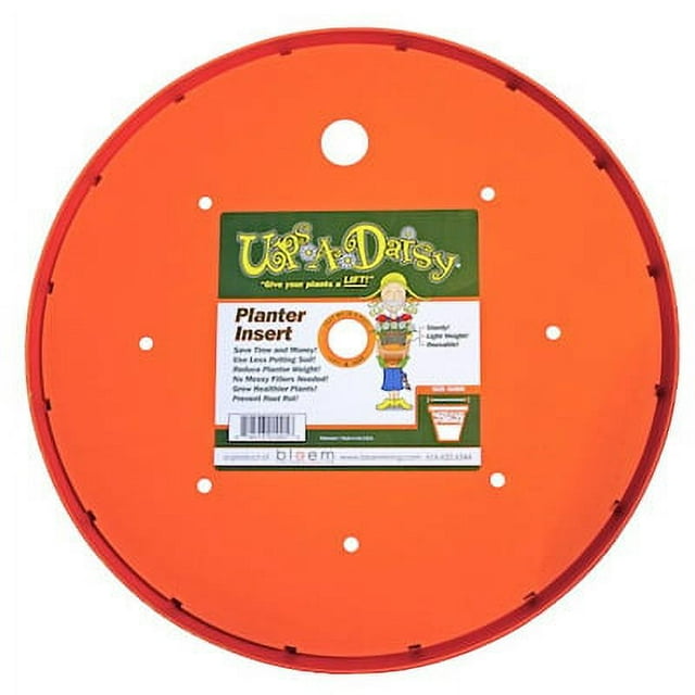 Bloem 16" Ups-A-Daisy Insert, 16" x 16" x 5", Round, Plastic, Plant Pot ...